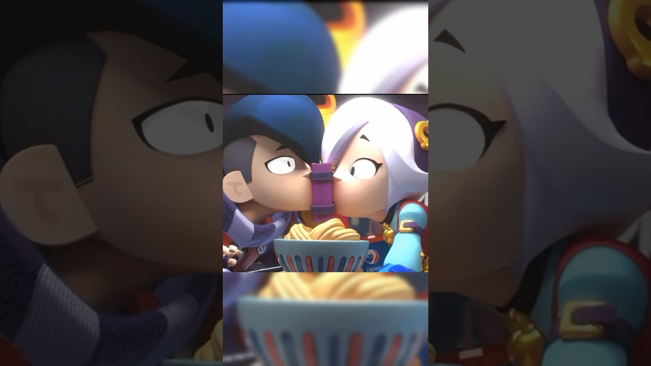 Edgar & Colette Finally Kissed 😍 Max 💀 #brawlstars #edgar #brawltheory #brawlstarsanimation