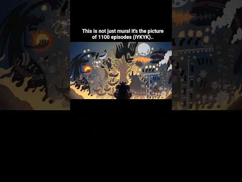 THIS IS NOT JUST MURAL ITS PICTURE OF 1100 CHAPTERS IN IT..#onepiece #anime #oda #luffy