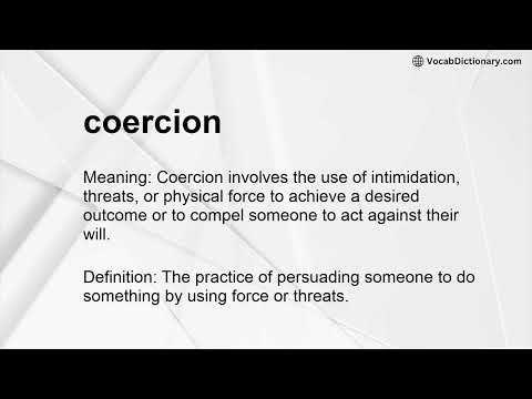 coercion Meaning