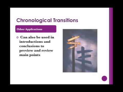 Writing Transition Statements