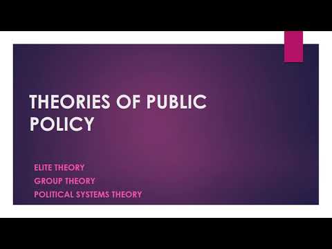 THEORIES OF PUBLIC POLICY pt1|| Elite, Group & Political-Systems Theories / LADY LECTURER