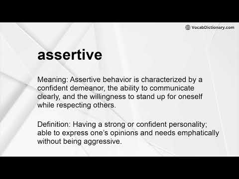 assertive Meaning