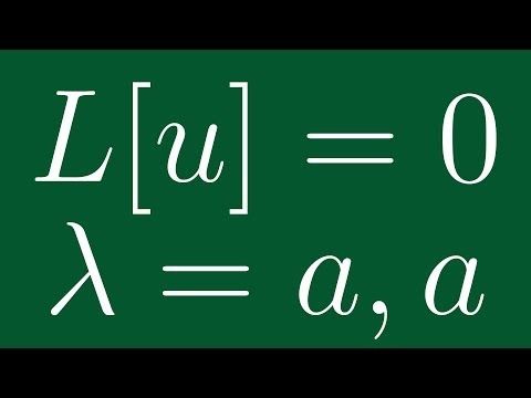 Linear ODEs with Constant Coefficients: Repeated Roots
