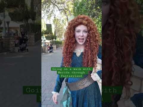 Cake anyone? Merida from Brave tells a story #merida #pixar #pixaranimationstudios #disneyland #fun
