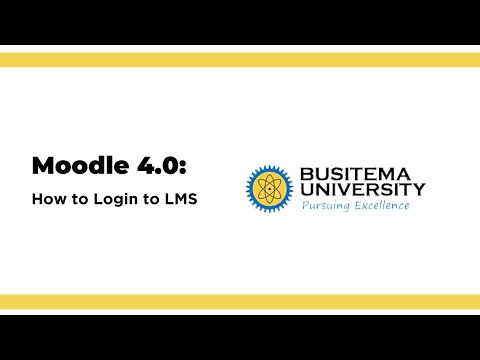 How to Login to LMS - Busitema University (BUOLE)