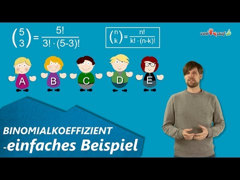 Binomialkoeffizient verstehen - einfaches Beispiel - Erklärung