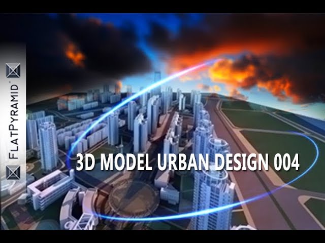 Urban design 004 3D Model - FlatPyramid
