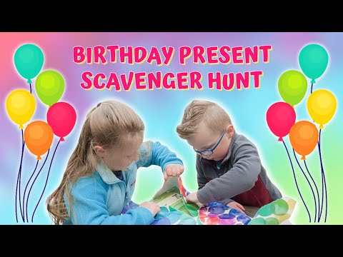 Birthday Present Scavenger Hunt for Kids