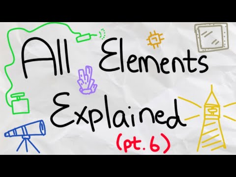 All Elements Explained Pt. 6 (Antimony - Neodymium)