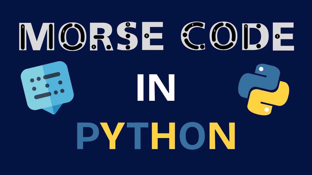 Morse Code in Python Timelapse