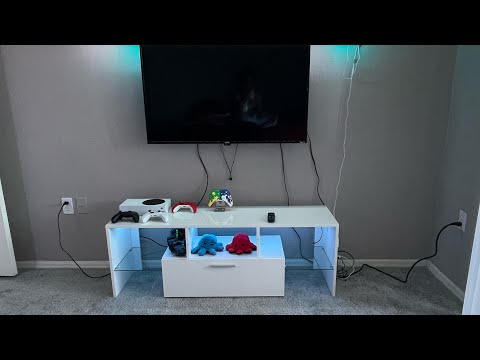 LED TV stand from Amazon ! *easy build*