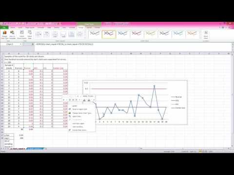 p charts with Excel