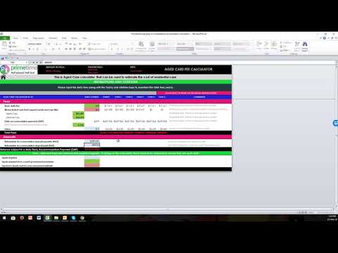 Primetime aged care fee calculator tutorial