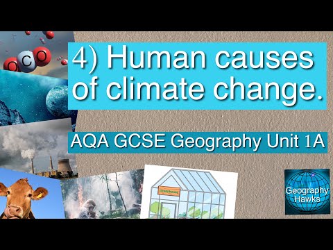 4) Human causes of climate change - AQA GCSE Geography Unit 1A.