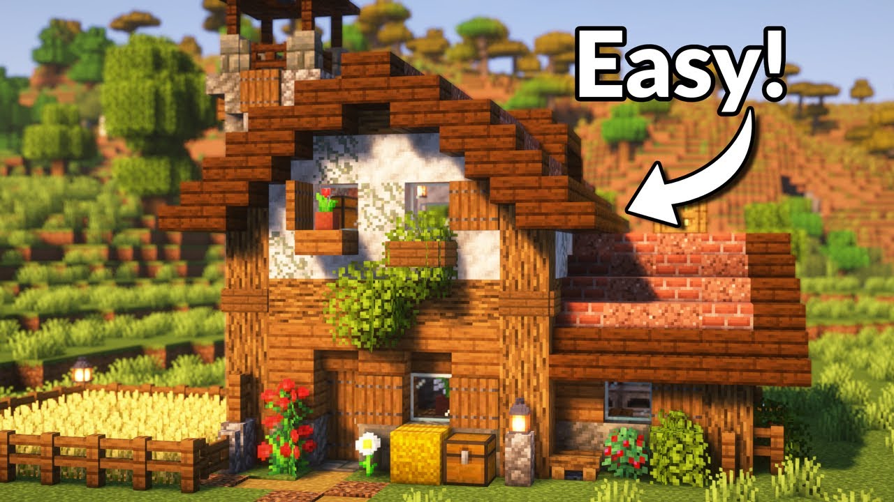 Minecraft: How To Build a Tower House for Survival - Minecraft Builders