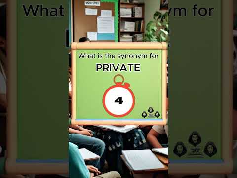 Synonym for private#synonyms#private#quiz#ASF#shortsfeed #english #education#vocabulary