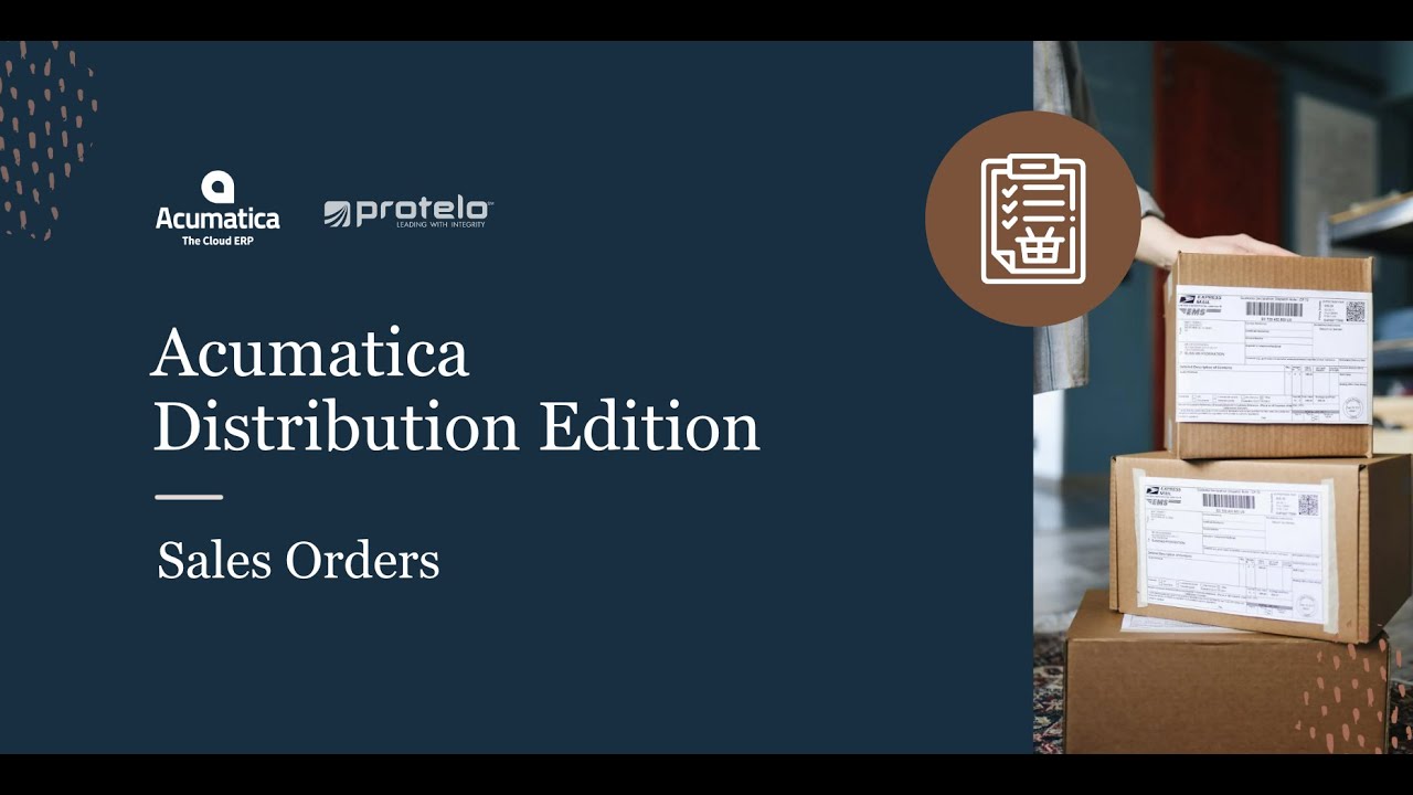 Acumatica Distribution Edition – Sales Orders