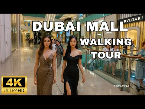 Dubai 4K🇦🇪 Amazing Dubai Mall & Fashion Avenue, Galeries Lafayatte Walking Tour