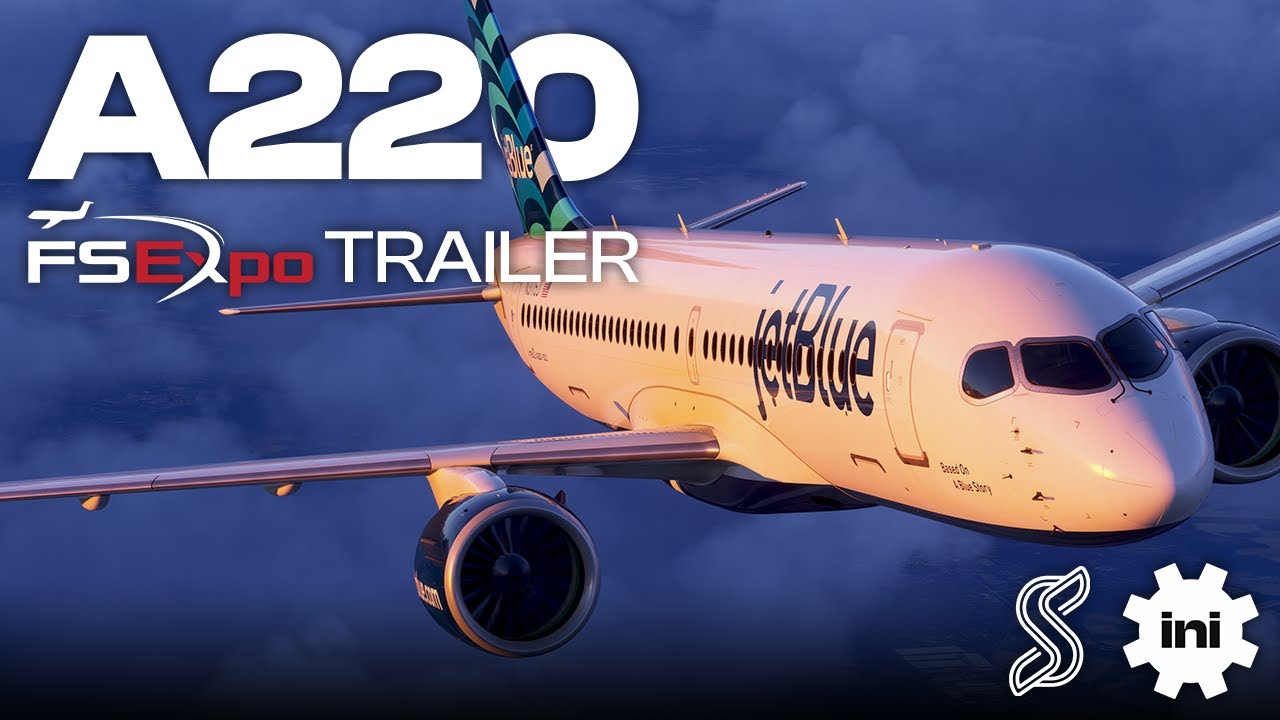 Synaptic Simulations A220 - FSExpo Trailer | Microsoft Flight Simulator