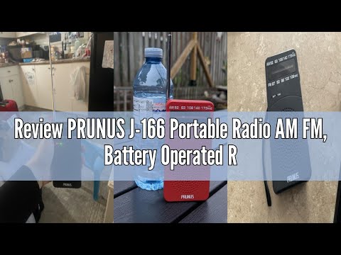 Review PRUNUS J-166 Portable Radio AM FM, Battery Operated Radio with Tuning Light, Back Clip, Excel
