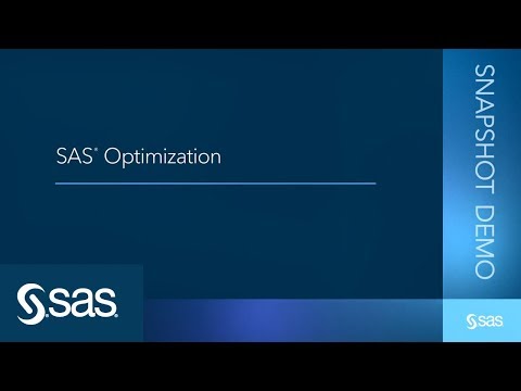SAS Optimization Demo