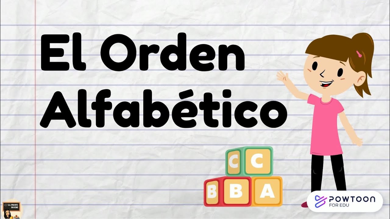 El Orden Alfabético