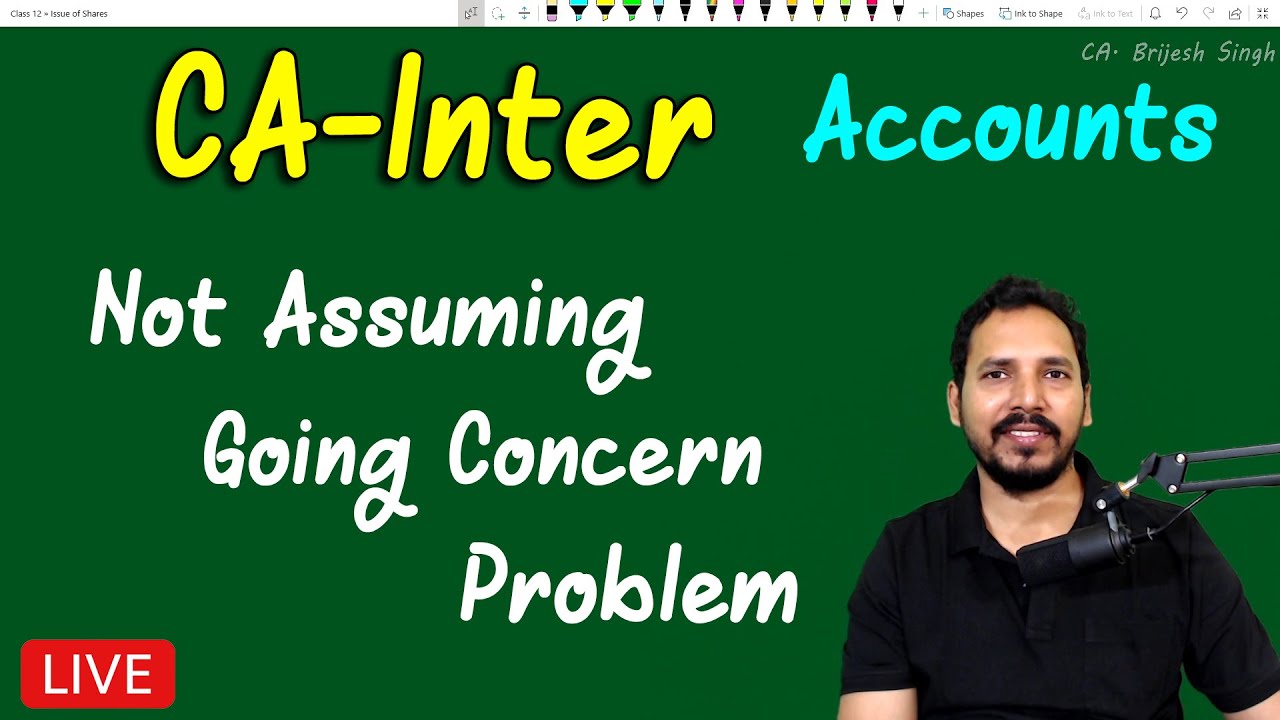 Not Assuming Going concern