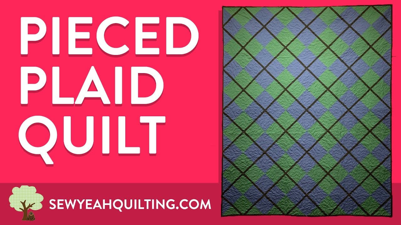 How To Sew A Plaid Quilt! | Beginner Tutorial