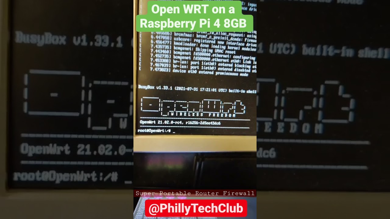 #OpenWRT on a #RaspberryPi4 Super Portable #Router #Firewall #PhillyTechClub