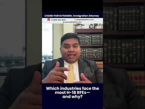 Which Industries Face the MOST H 1B RFEs in 2025 ? #immigrationnews #uscis #h1blottery #h1b2025