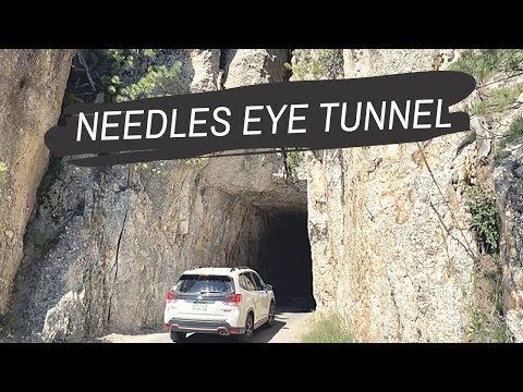 Drive Through Needles Eye Tunnel in South Dakota