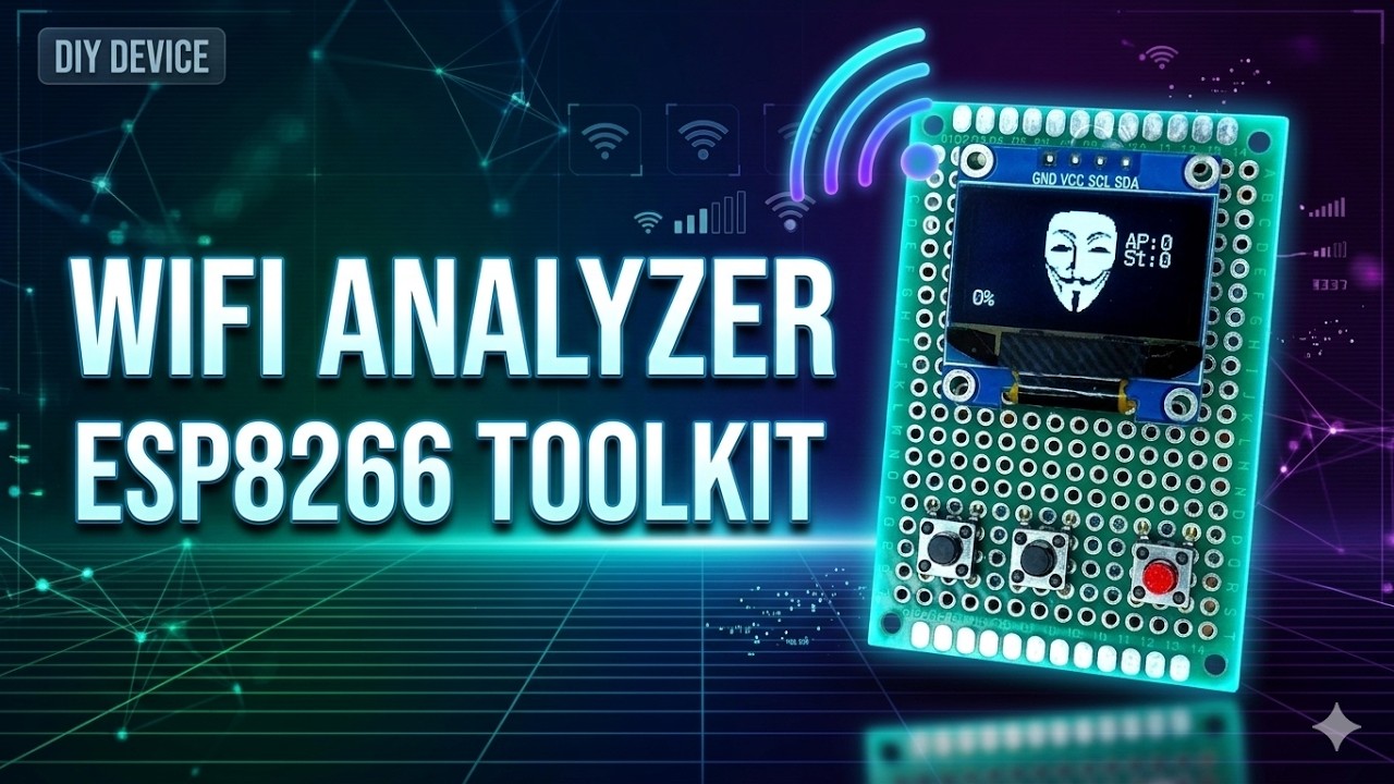 Build WiFi Analyzer Toolkit with Wemos D1 Mini (ESP8266) 🔥 Full Tutorial