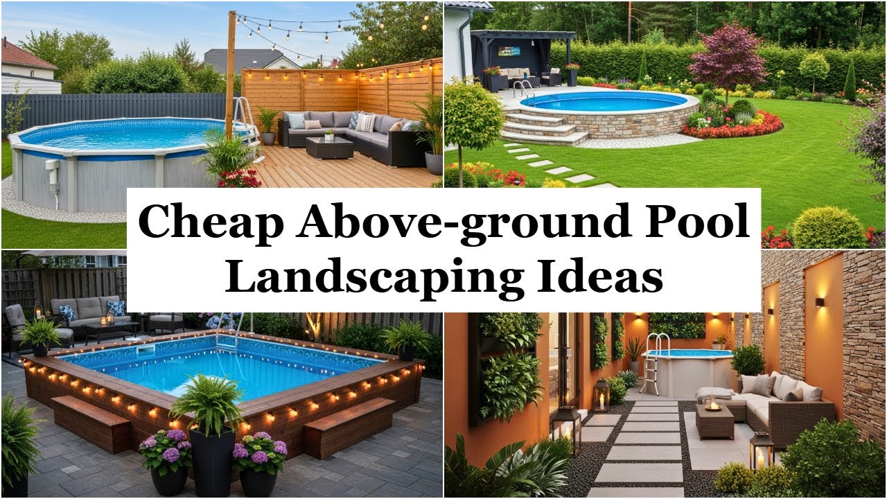 2025 Cheap Above-ground Pool Landscaping Ideas - Landscaping Around an Above Ground Pool on a Budget