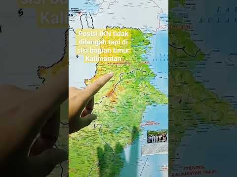 Posisi IKN #peta #iknnusantara #Kalimantan#ibukota#borneo