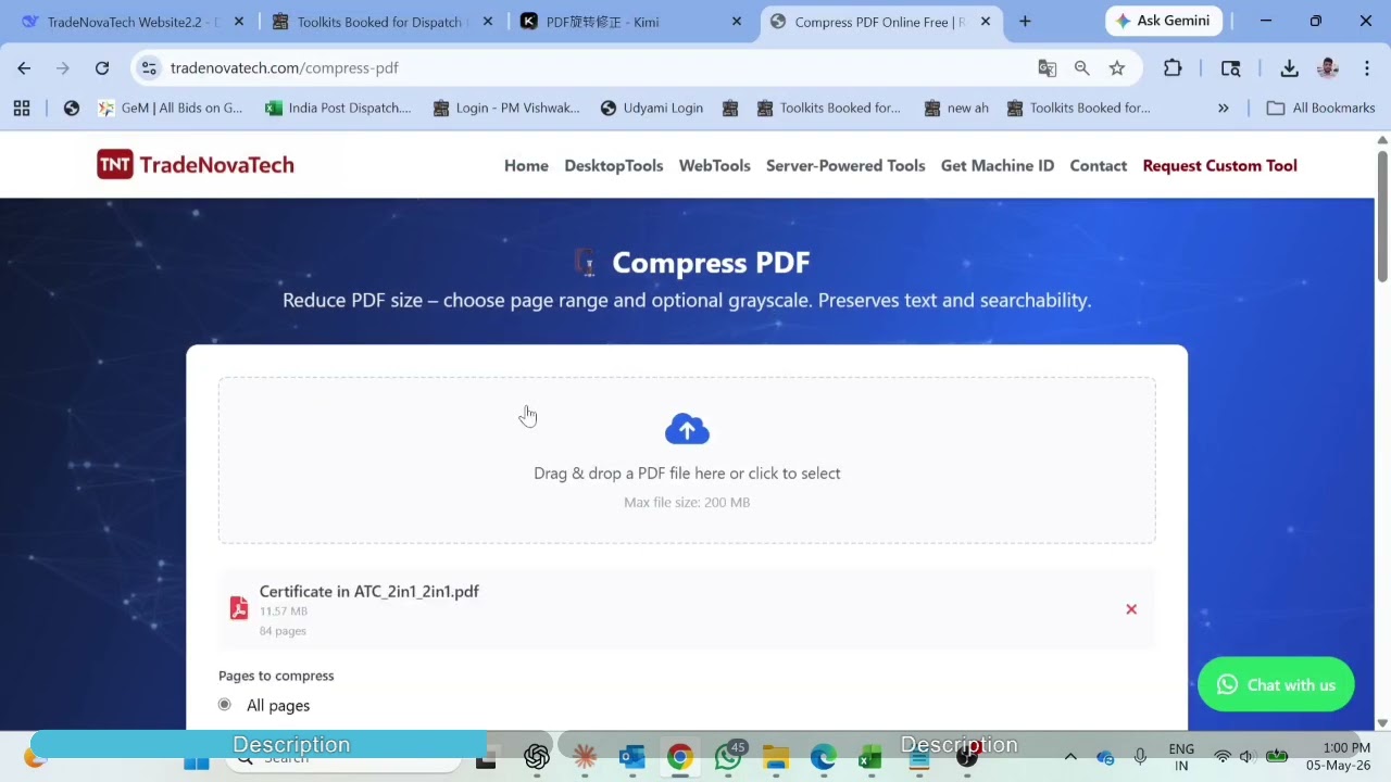 Compress PDF Online Free - Reduce PDF Size Instantly | TradeNovaTech