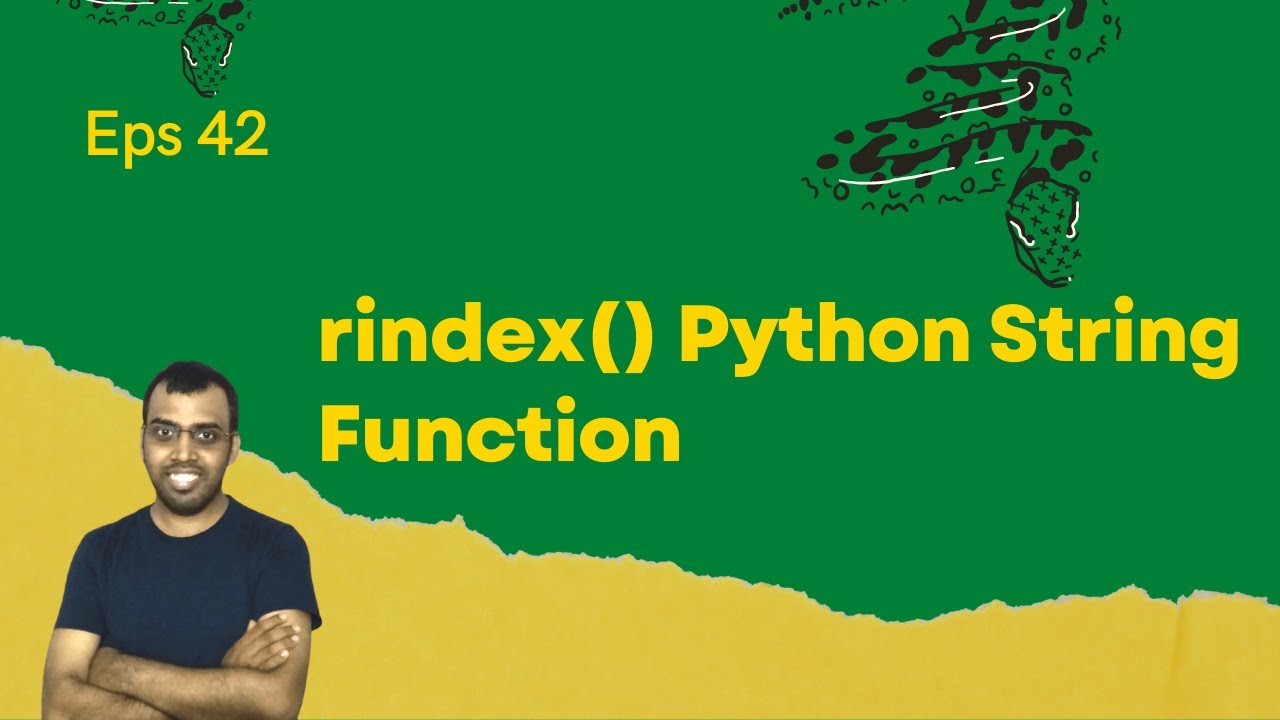 rindex() Python String Function #42 #lingarajtechhub