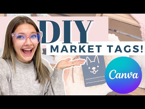 How to Make Pricing Tags for Markets! DIY with Canva!