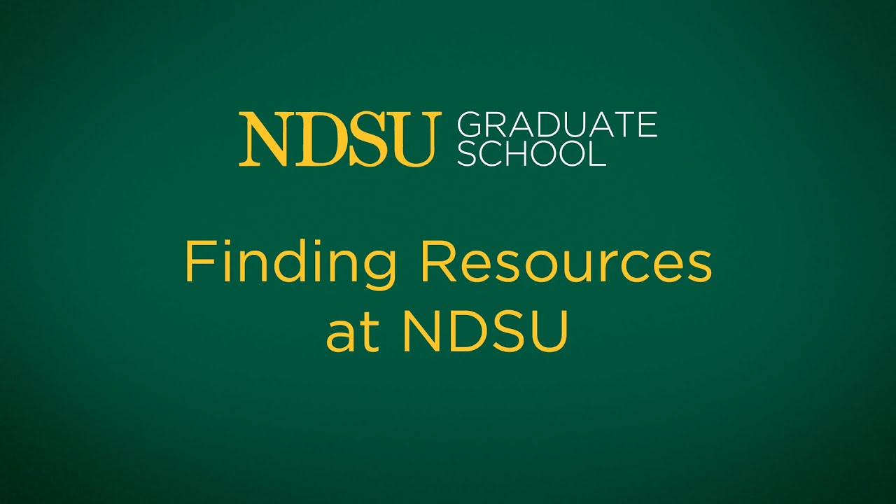 Finding Resources at NDSU