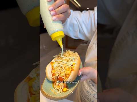 CACHORRO QUENTE COM MOLHO VERDE igual de lanchonete! #receita #cachorroquente #hotdog