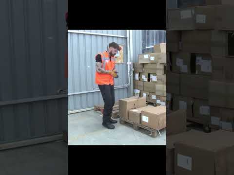 Lifting a Box off a Low Level Pallet - Manual Handling