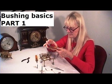 Bushing the movement plates. PART 1. Understand clock bushing basics. Clock repair beginner lesson.