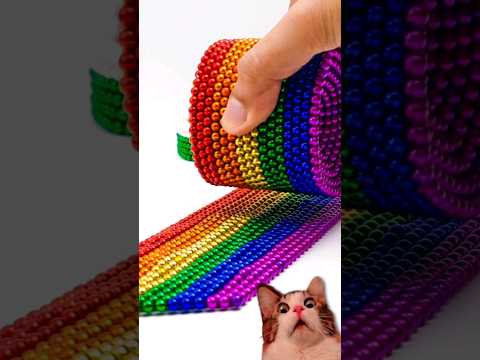 ❤️🧡💛💚🩵💙💜 DIY Build Rainbow Magnetic Balls #shorts #Satisfying