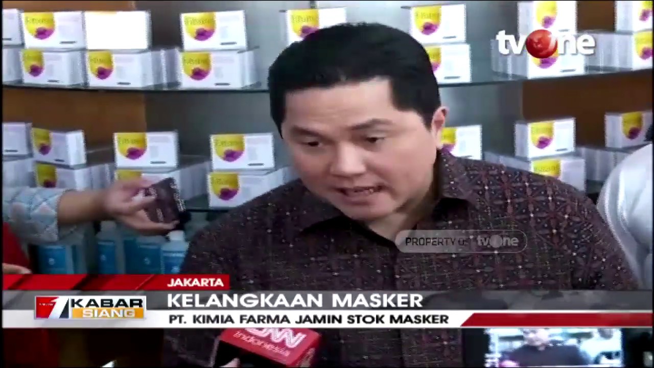 Erick Thohir Jamin Stok Masker di Apotek Kimia Farma dengan Harga Normal | tvOne