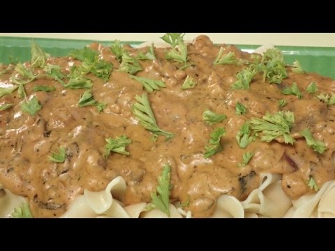 http://thefatveganchef.com - Vegan beef stroganoff