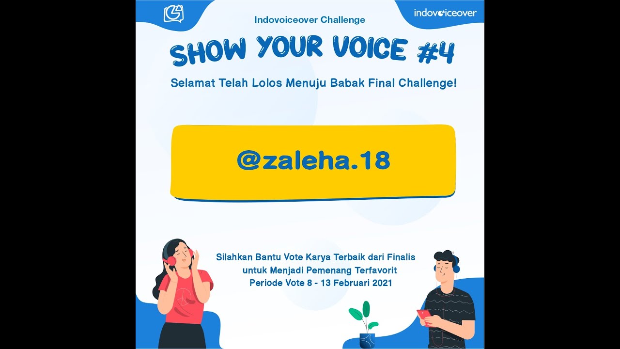 Finalis Show Your Voice #4 (@zaleha.18 : Bahasa Daerah)