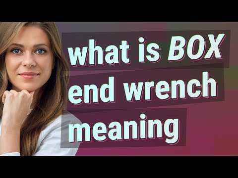 Box end wrench | meaning of Box end wrench