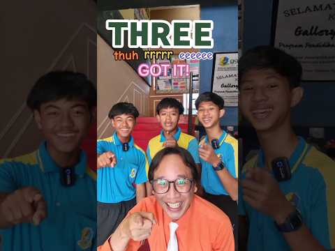 How to pronounce "THREE"