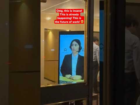Omg, this is insane! This is already happening! This is the future of work! #shorts #ai #hotel #wow