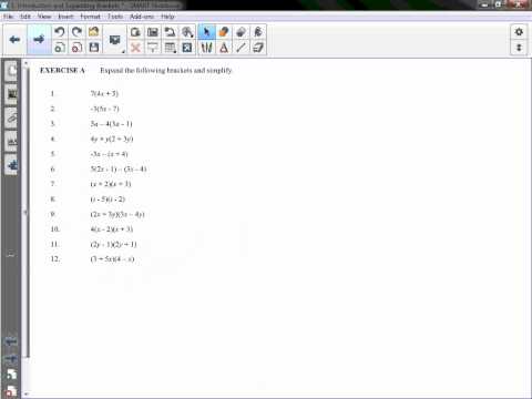 Preparation Videos 2 Expanding Brackets