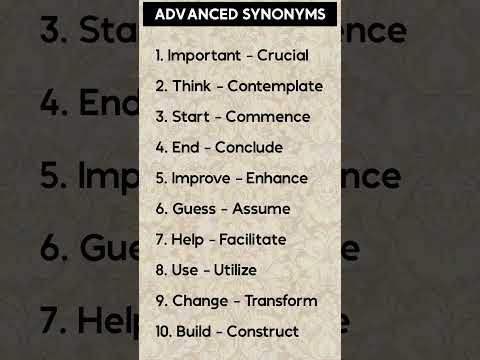 10 Advanced Synonyms to Sound Smarter in English #shorts #viral #english